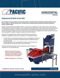 Literature Library – Pacific – Presses and Press Brakes – Mt Carmel, IL